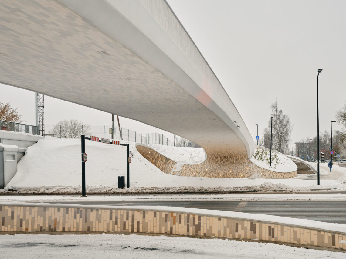 A pedestrian bridge in Tartu shortlisted for an EU architecture prize